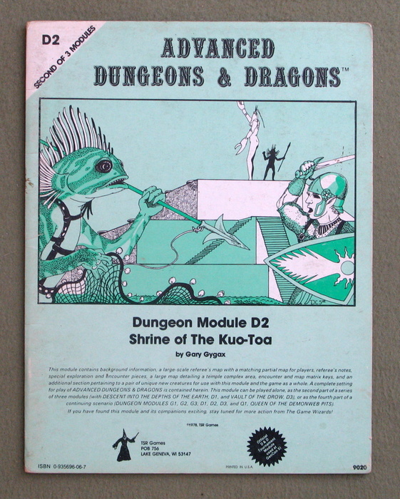 Shrine of the Kuo-Toa (Advanced Dungeons & Dragons Module D2) Shrine of the Kuo-Toa (Advanced Dungeons & Dragons Module D2)